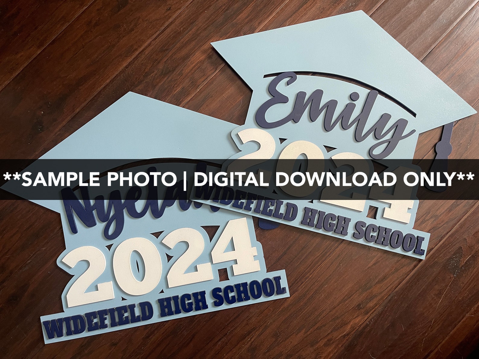 Graduation Cap Photo Prop | Personalized School Sign (digital Download ...