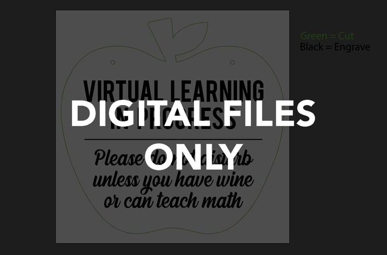 Virtual Learning in Progress Sign (svg, Eps, Pdf, Png) (digital ...