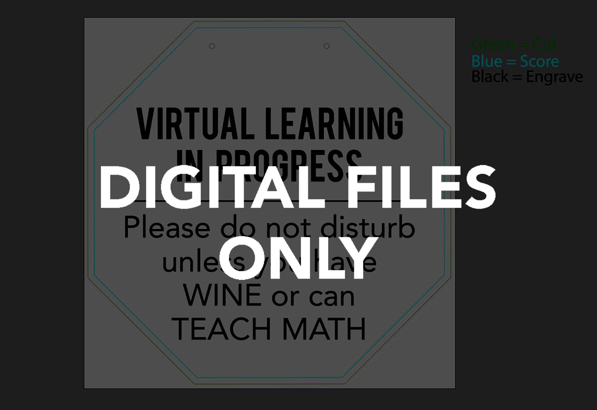 Virtual Learning In Progress Sign E-Learning Distance | Etsy