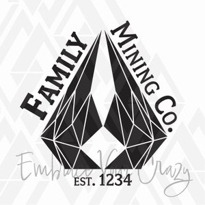 Family Reunion Mining Logo and Tagline, Gem Mining, SVG and Other File ...