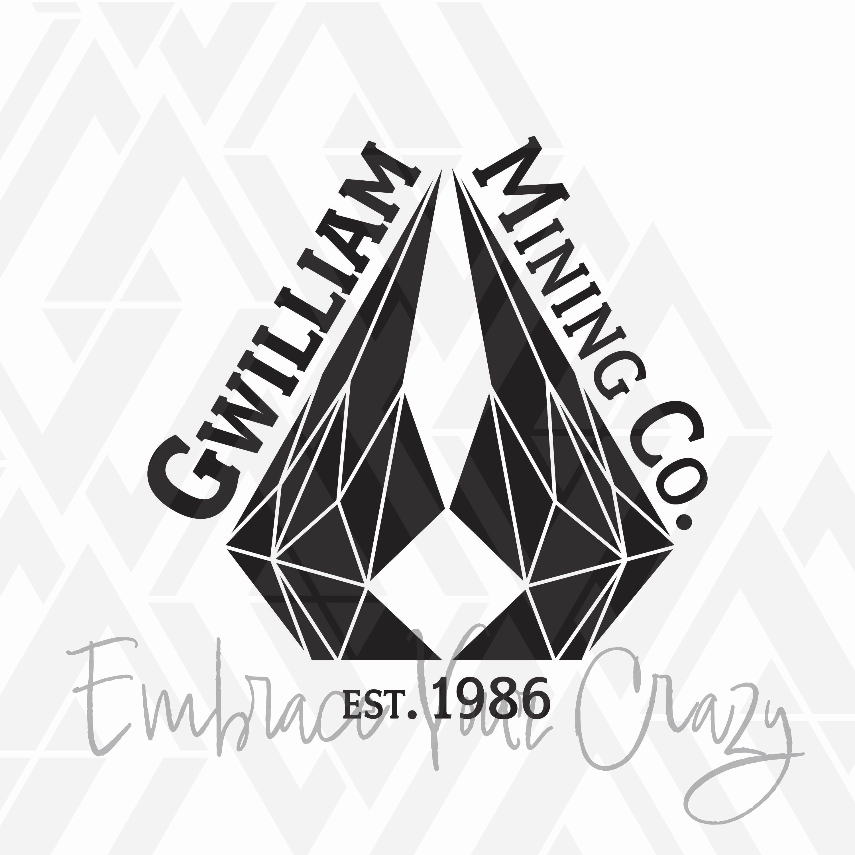 Family Reunion Mining Logo and Tagline, Gem Mining, SVG and Other File ...