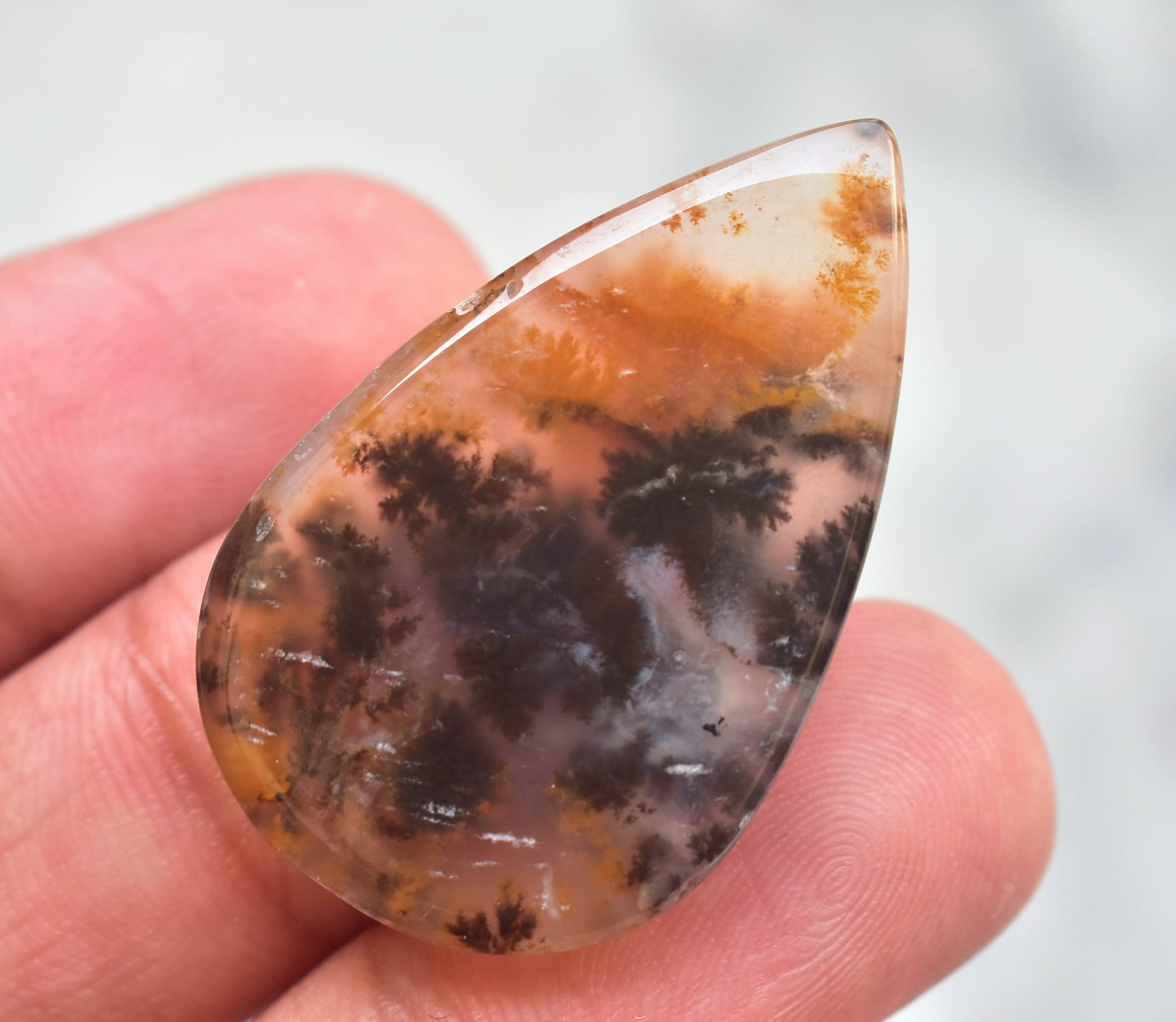 Turkish Dendritic Agate Cabochon / Turkish Dendritic Agate | Etsy