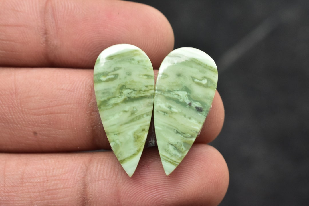 Serpentine Pair Cabochon / AAA Serpentine Pair Gemstone / for Jewelry ...