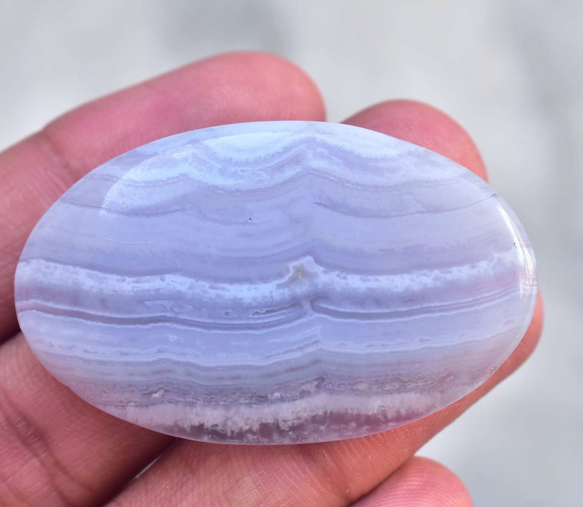 Blue Lace Agate Cabochon / Top Grade Blue Lace Agate Gemstone | Etsy