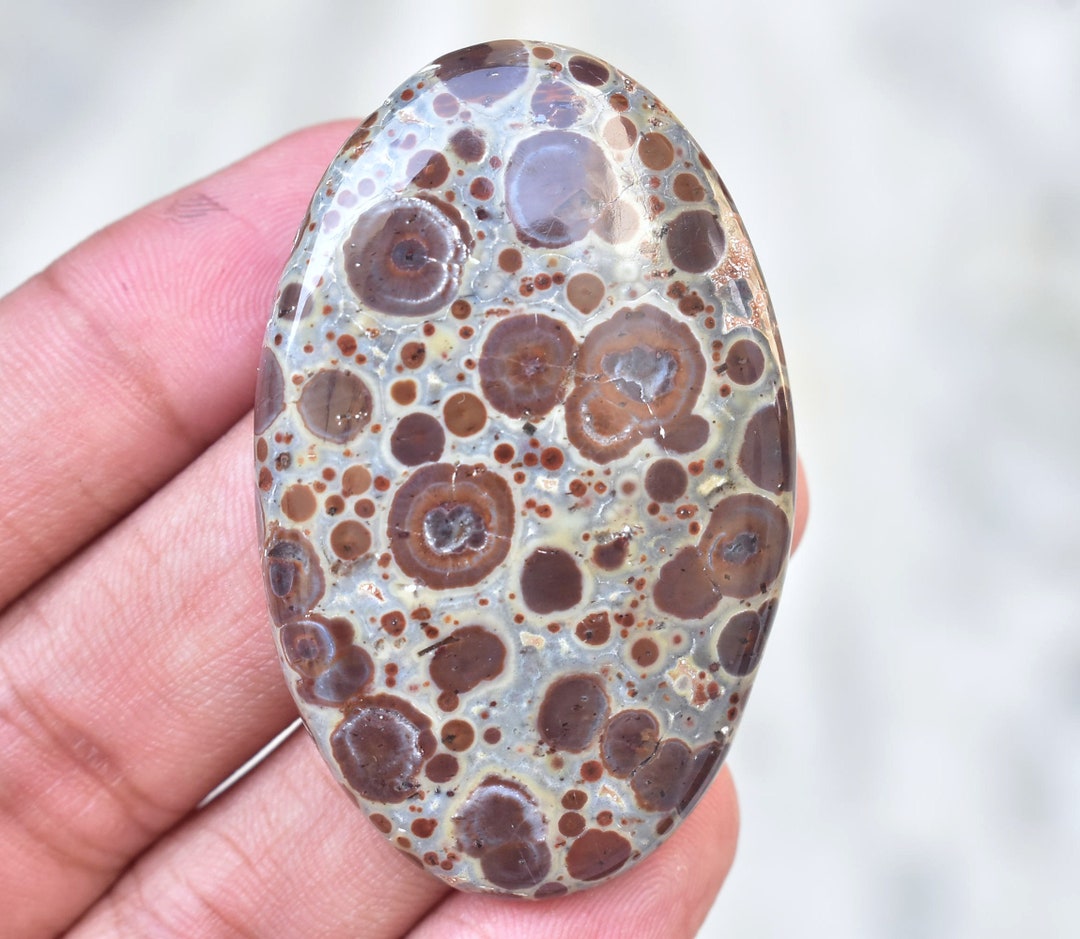 Asteroid Jasper Cabochon / Top Grade Asteroid Jasper Gemstone / for Jewelry / Oval Shape / 86.30 ...
