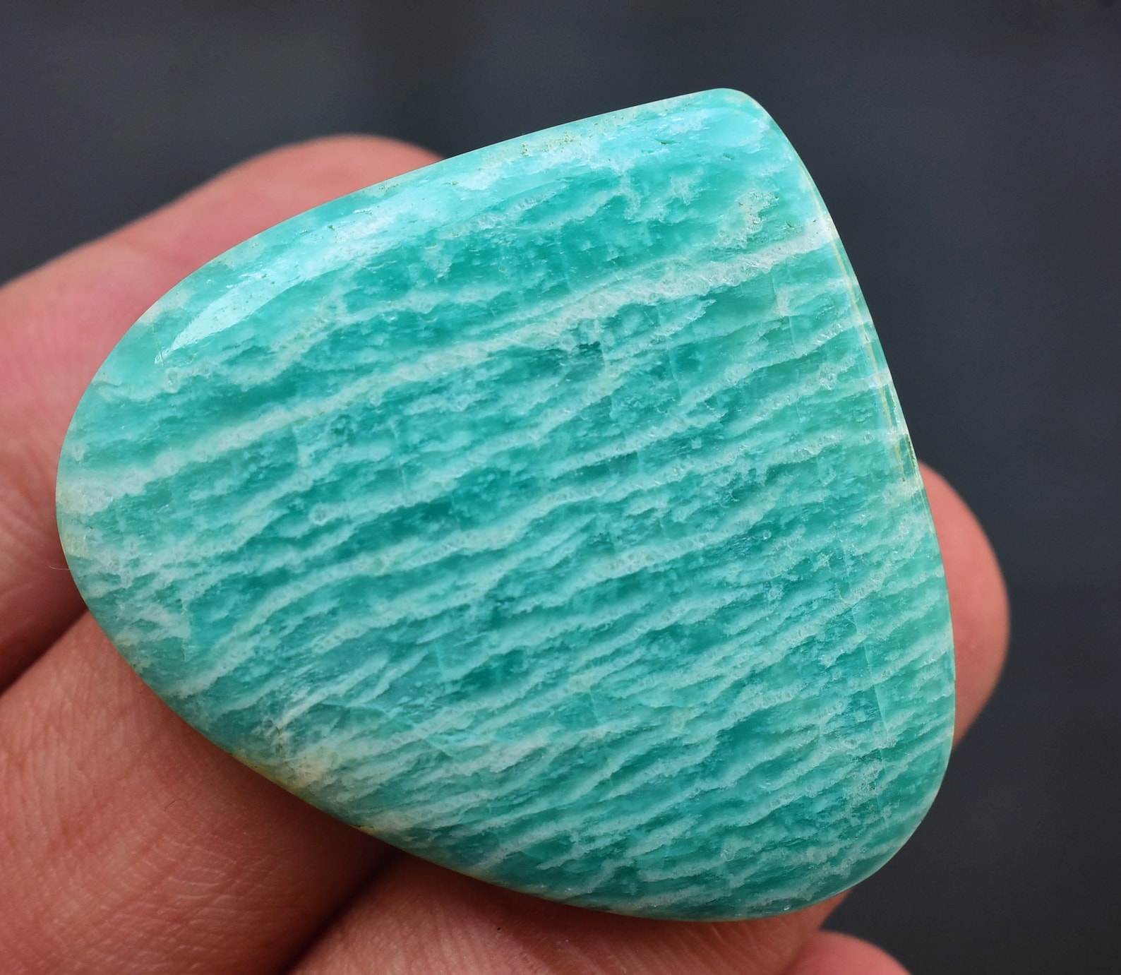 Amazonite Cabochon / High Quality Amazonite Gemstone / Rare | Etsy