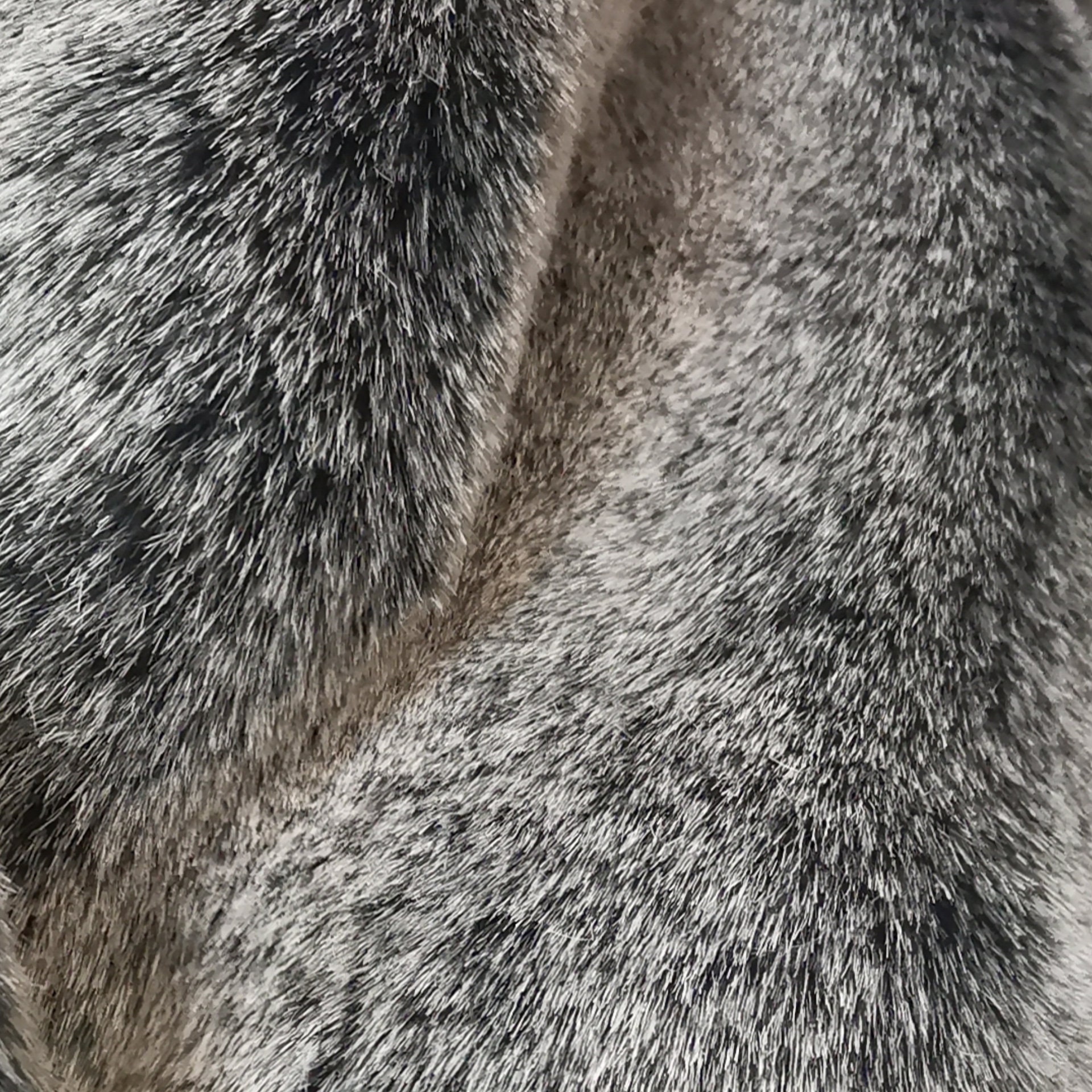 Piel sintética de lobo, zorro gris, piel sintética de lobo, piel ...