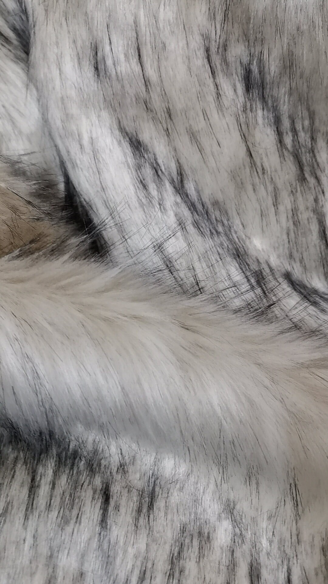 White Faux Fur, White Arctic Fox, White Fur as Real, White Long Pile ...