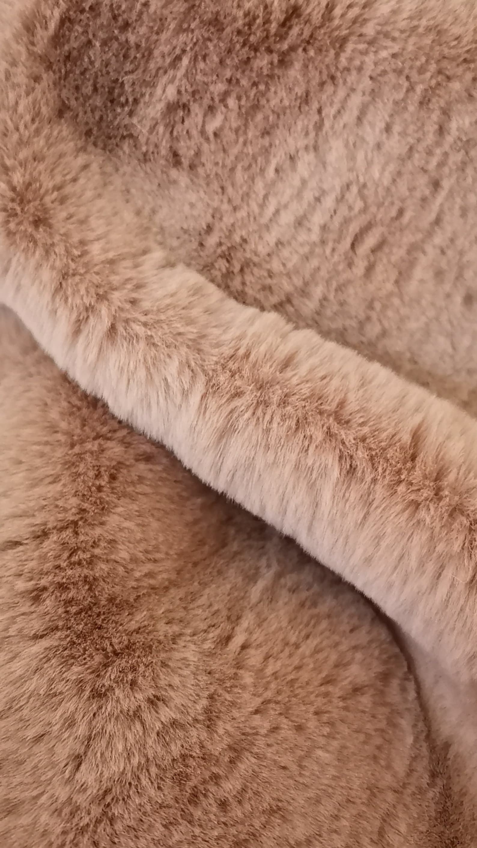 Beige Faux Fur Rabbit Faux Fur Cream-Colored Faux Fur | Etsy