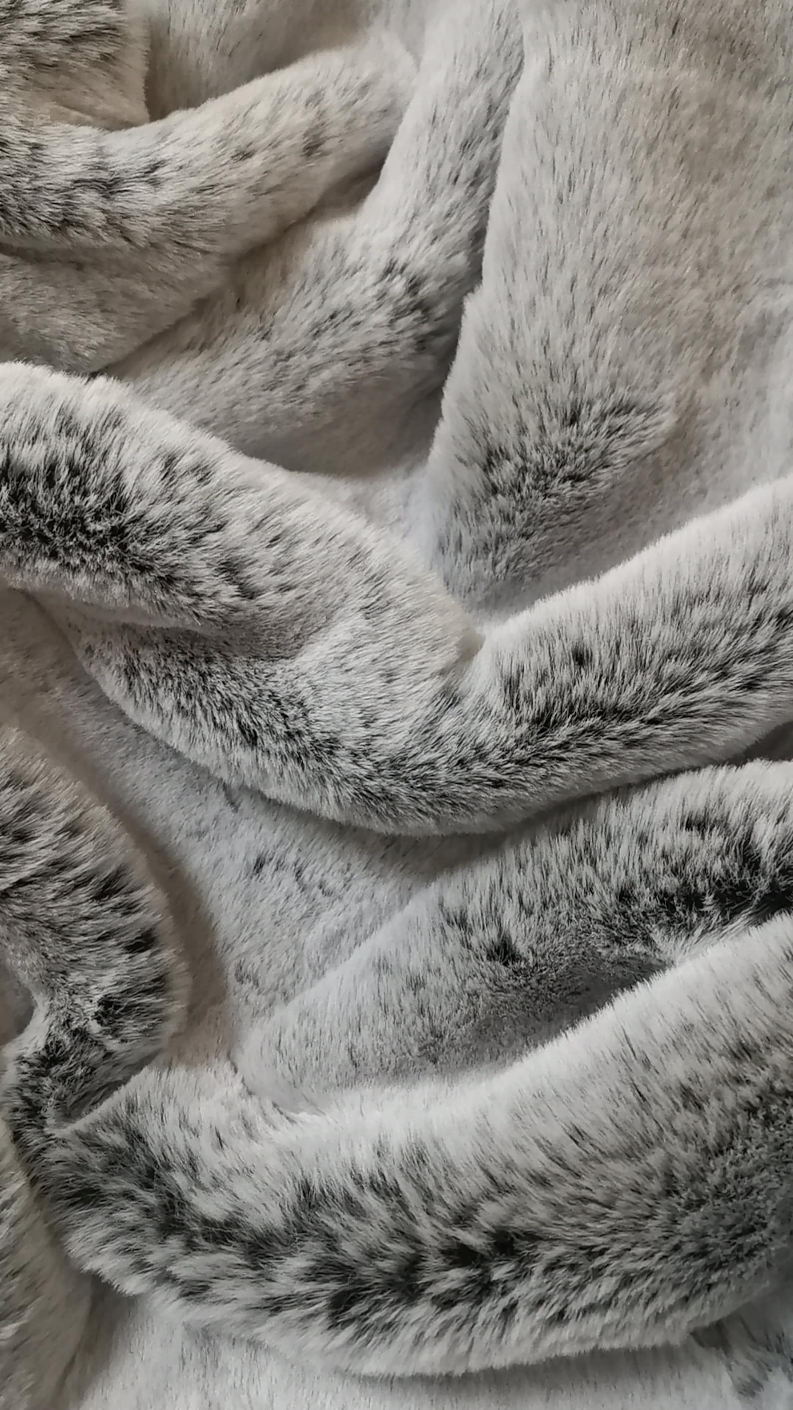 Chinchilla Faux Fur Rabbit Faux Fur Realistic Faux Fur - Etsy