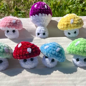 Crochet Mushroom Pop Its - Handmade - Amigurumi - Plushie - Stuffed Toy ...