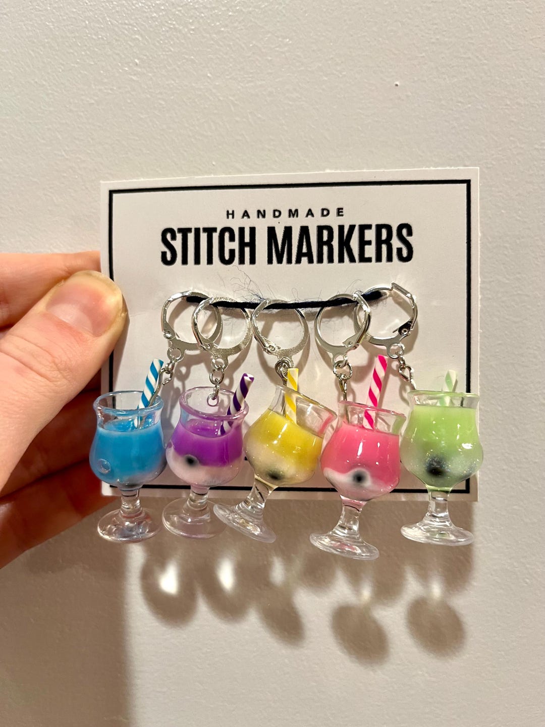 Handmade Boba Tea Drink Stitch Markers: Crochet & Knit Charms - Etsy