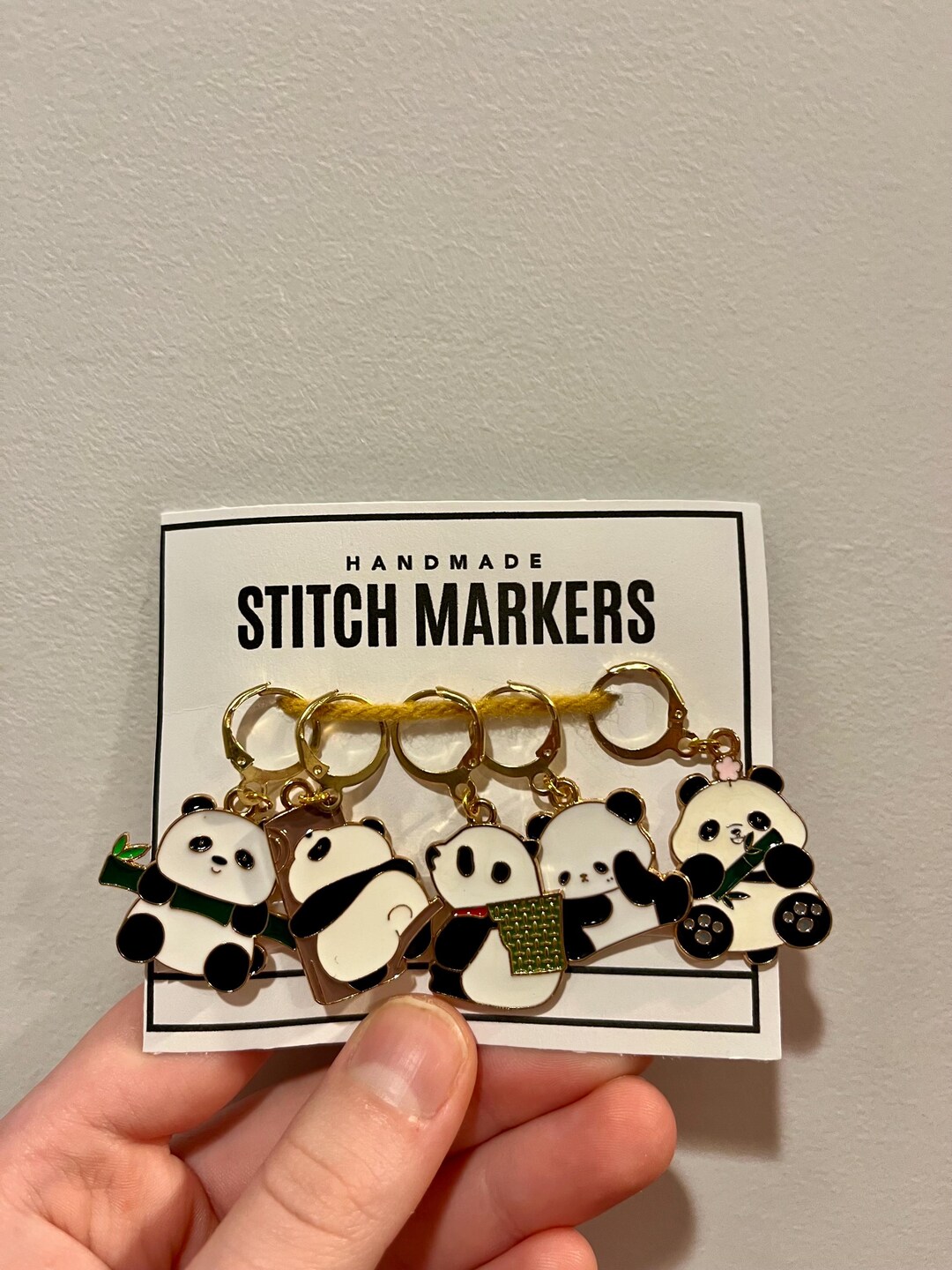 Handmade Panda Stitch Markers: Crochet & Knit Progress Keepers - Etsy