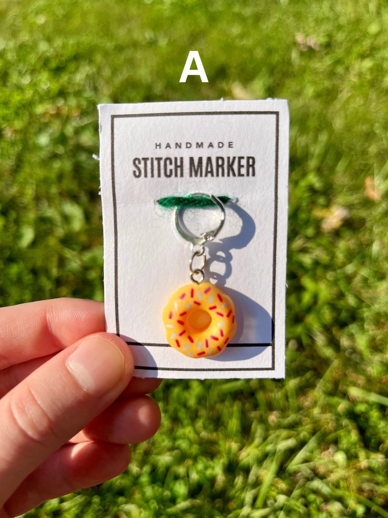 Handmade Donut Stitch Markers: Crochet & Knit Progress Keepers - Etsy