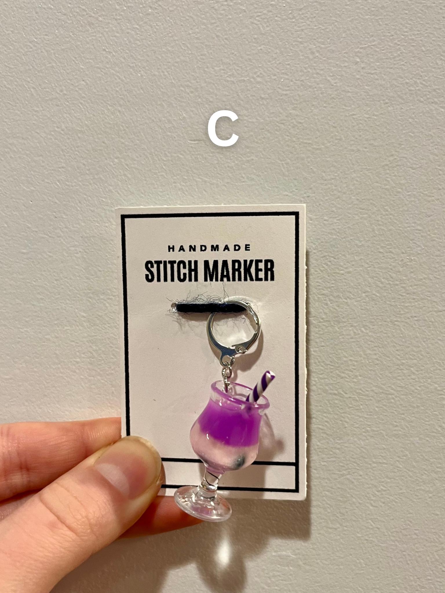 Handmade Boba Tea Drink Stitch Markers: Crochet & Knit Charms - Etsy