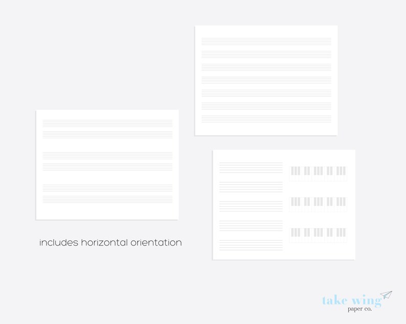 Staff Paper for Note Taking Music Theory Note Taking Paper - Etsy