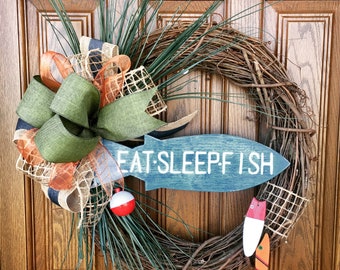 Fish wreath | Etsy