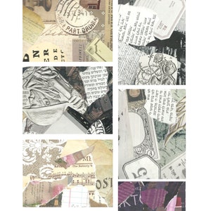 Printable Collage Fodder - Set of 12 - Art Junk Journal Ephemera Craft ...