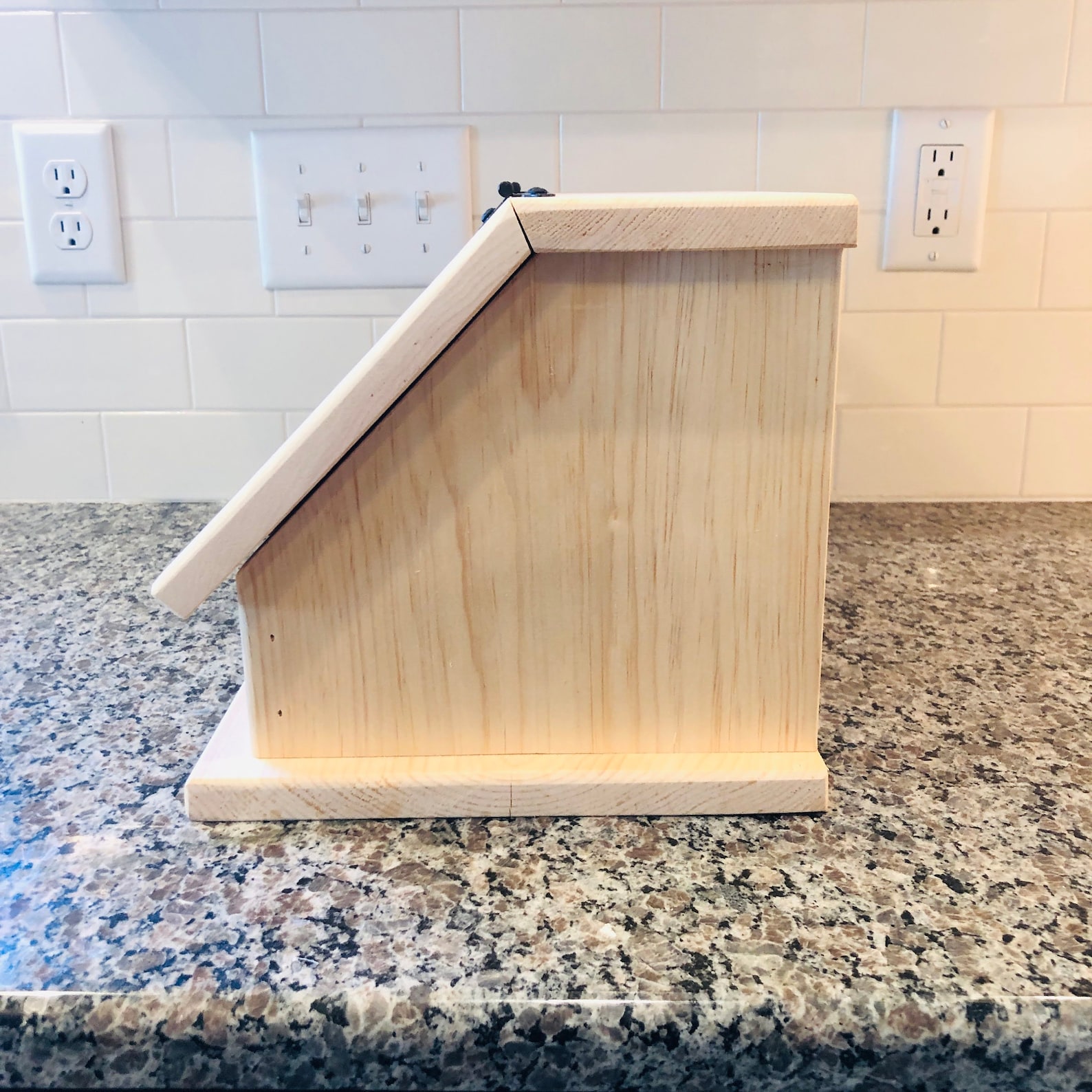 Farmhouse Box, Farmhouse Storage Box, Rustic Wood Box, Bread Box ...