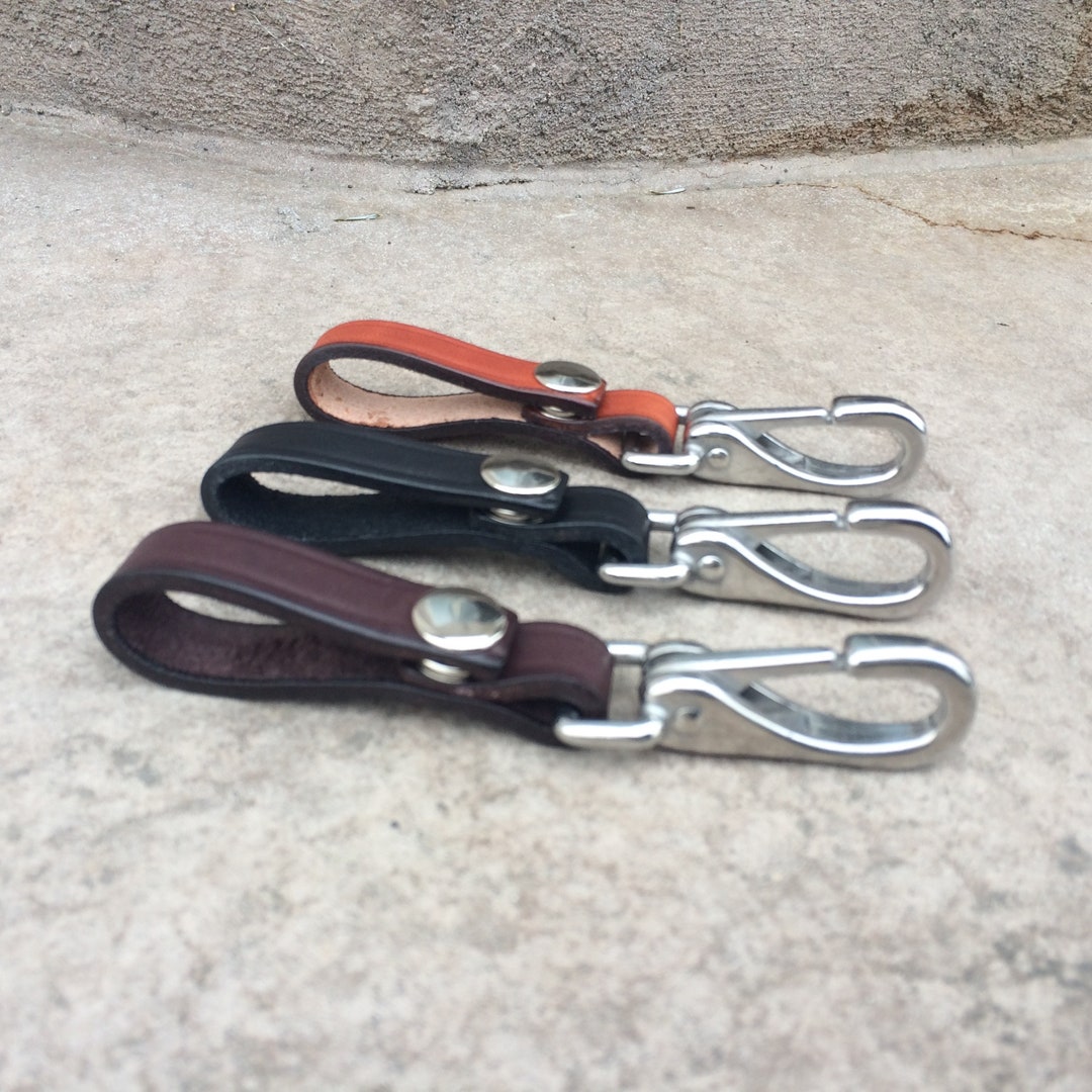 Leather Keychain, Leather Key Holder, Leather Keychain, Leather Key ...