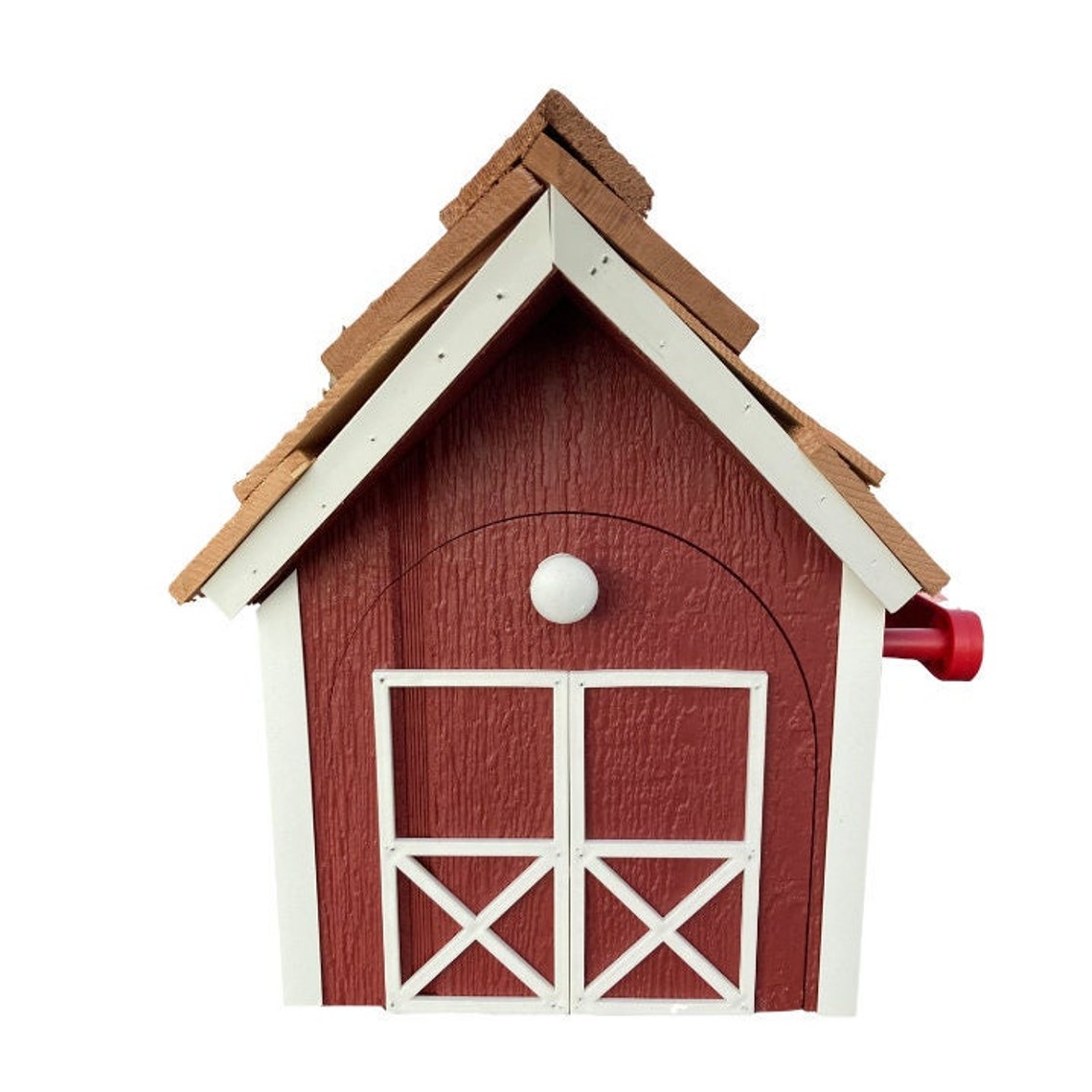 Rustic Wood Mailbox Amish Barn Style Country Wooden House - Etsy