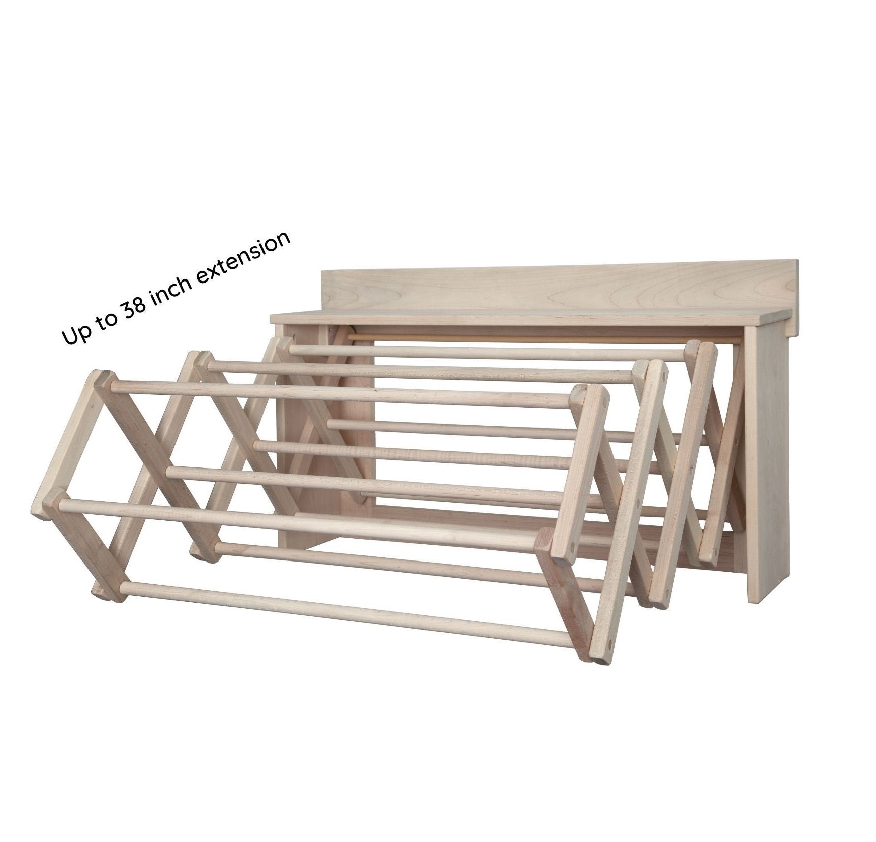 Wall-mount Drying Rack, Clothes Horse, Indoor Laundry Towel Rack ...