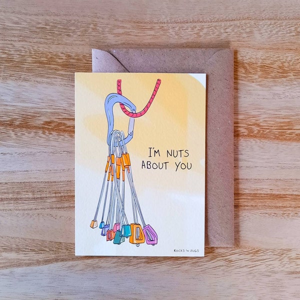 Climbing Pun Card - Etsy