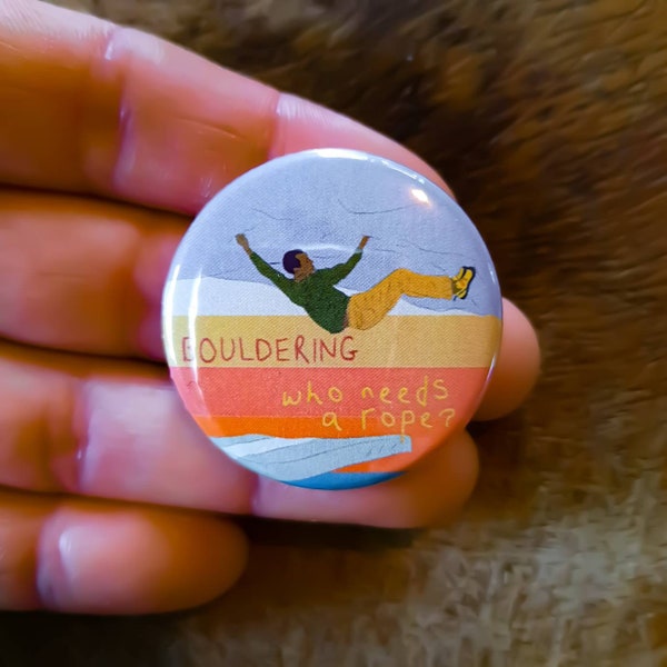 Rock Climber Pin - Etsy