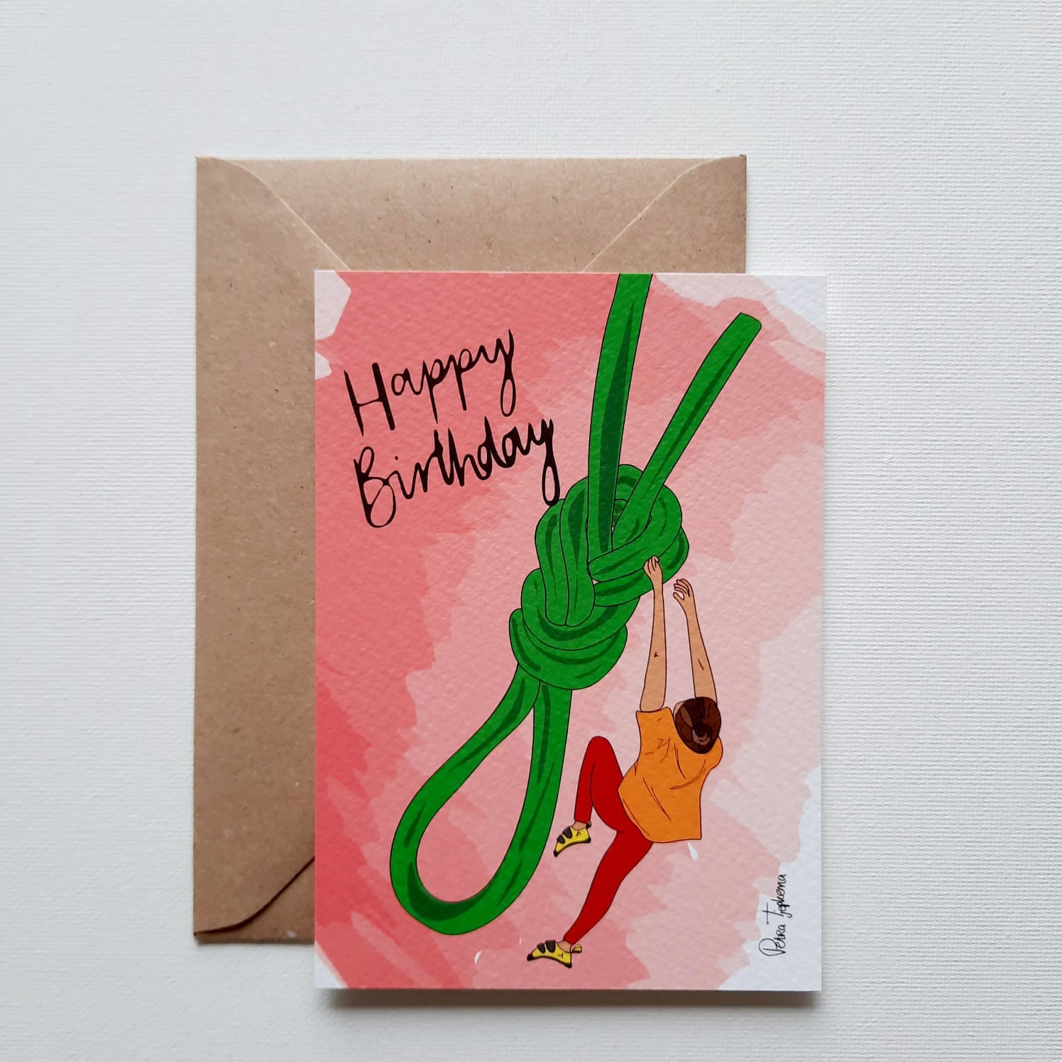 Bundle of 4 Rock Climbing Cards - Rockclimbers, Happy Birthday, Hang in ...