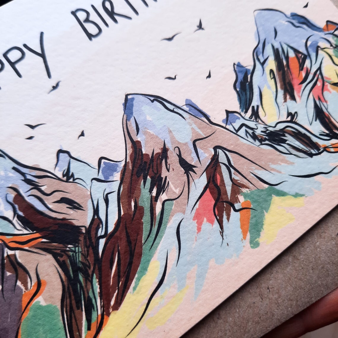 Happy Birthday! - Rock Climbing Greeting Card, Camping, Adventure ...