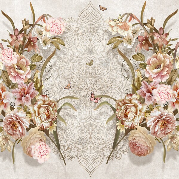 Chinoiserie Wallpaper Printable Mural, Digital Print Wallpaper ...