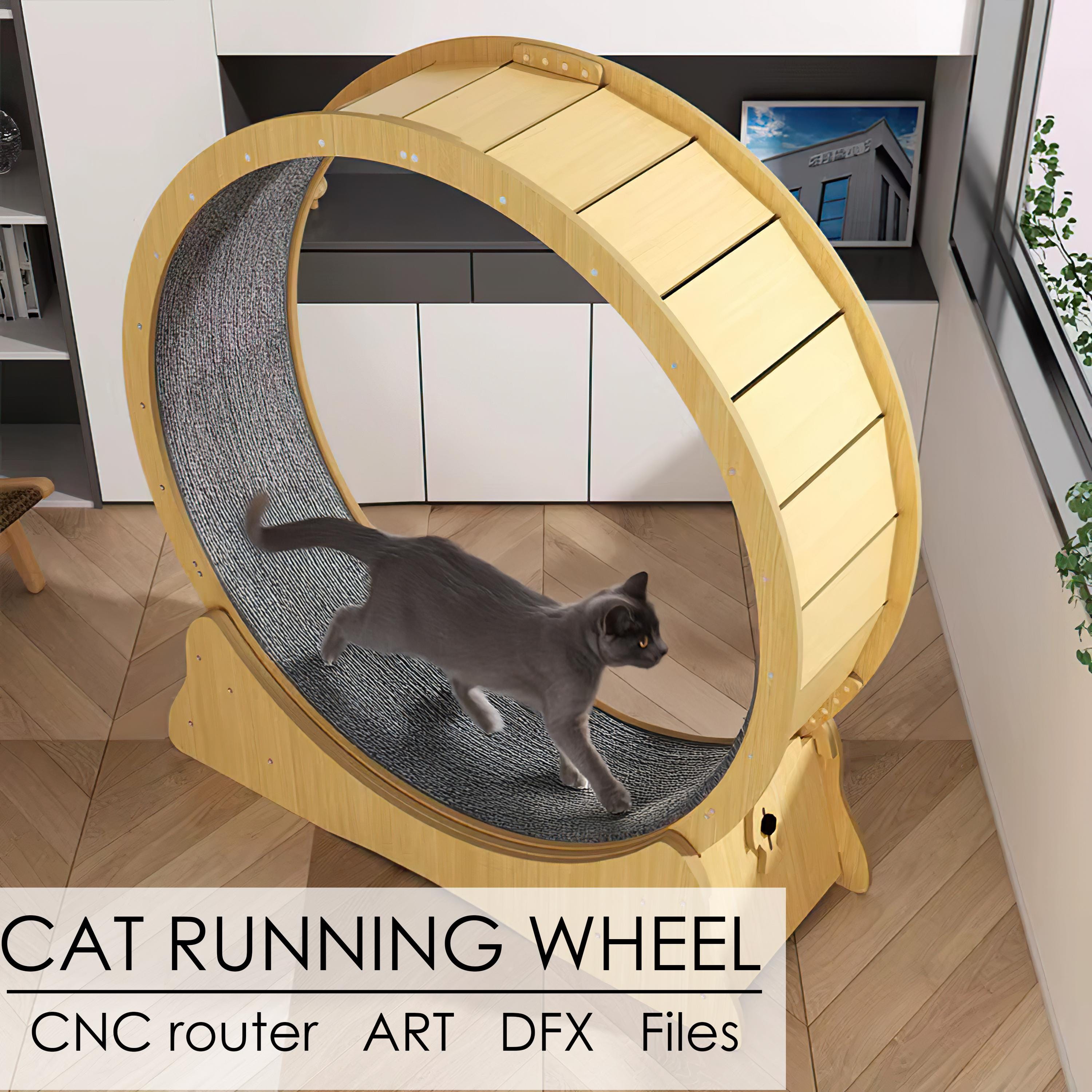 Cnc Router Cat Wheel | DIY Modern Cat Bed Plans | SVG & DXF Files for ...