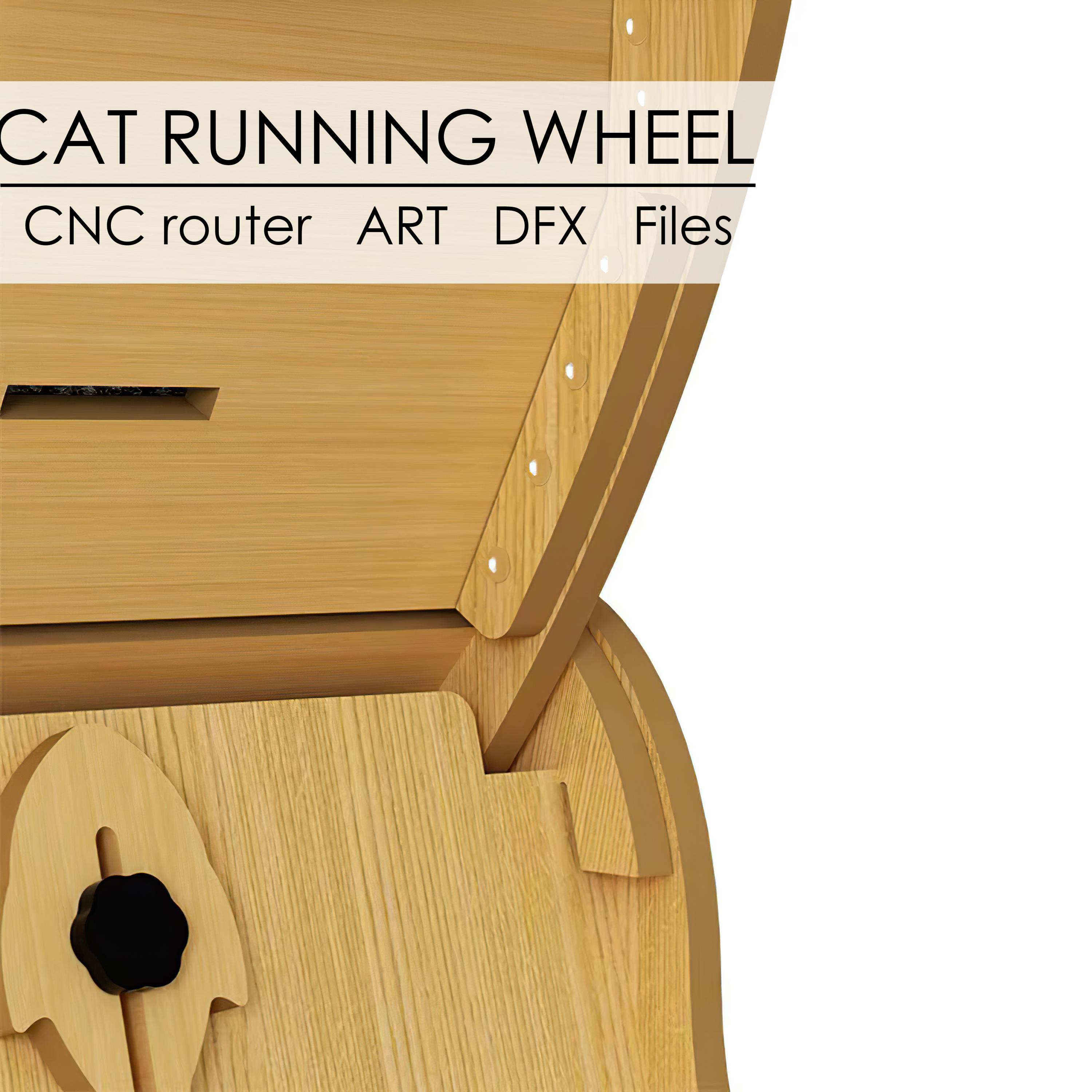 Cnc Router Cat Wheel | DIY Modern Cat Bed Plans | SVG & DXF Files for ...