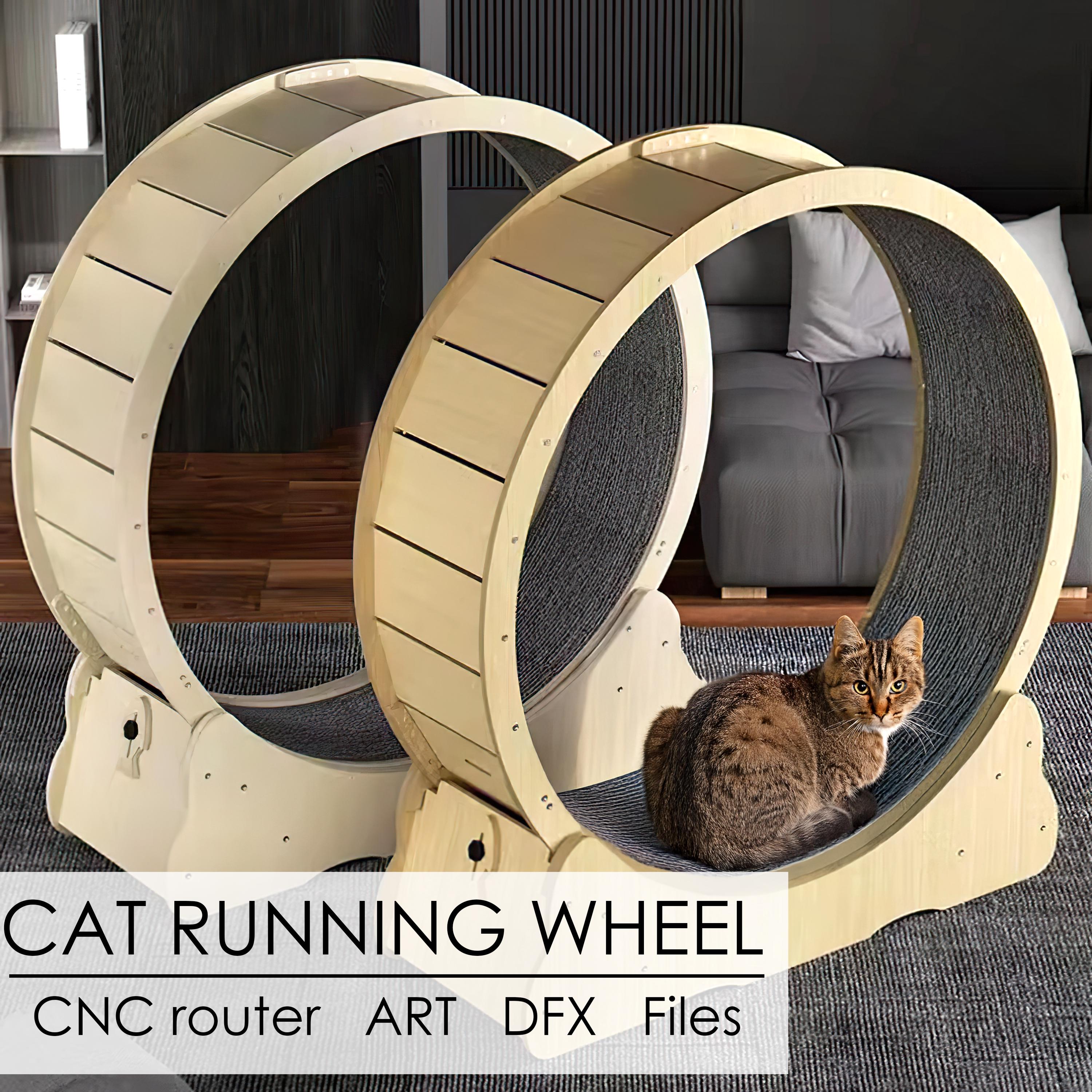 Cnc Router Cat Wheel | DIY Modern Cat Bed Plans | SVG & DXF Files for ...