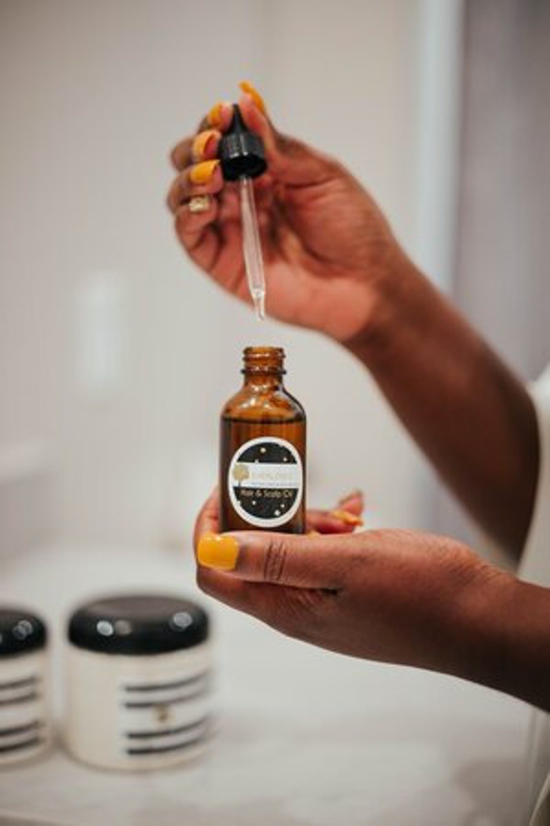 Natural Hair Oil With Oil Dropper, Black Hair Products, Self Care Gift ...