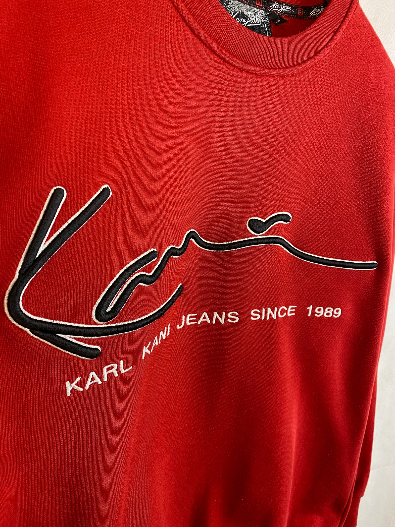 Vintage KARL KANI Sudadera con capucha auténtico gran logo | Etsy