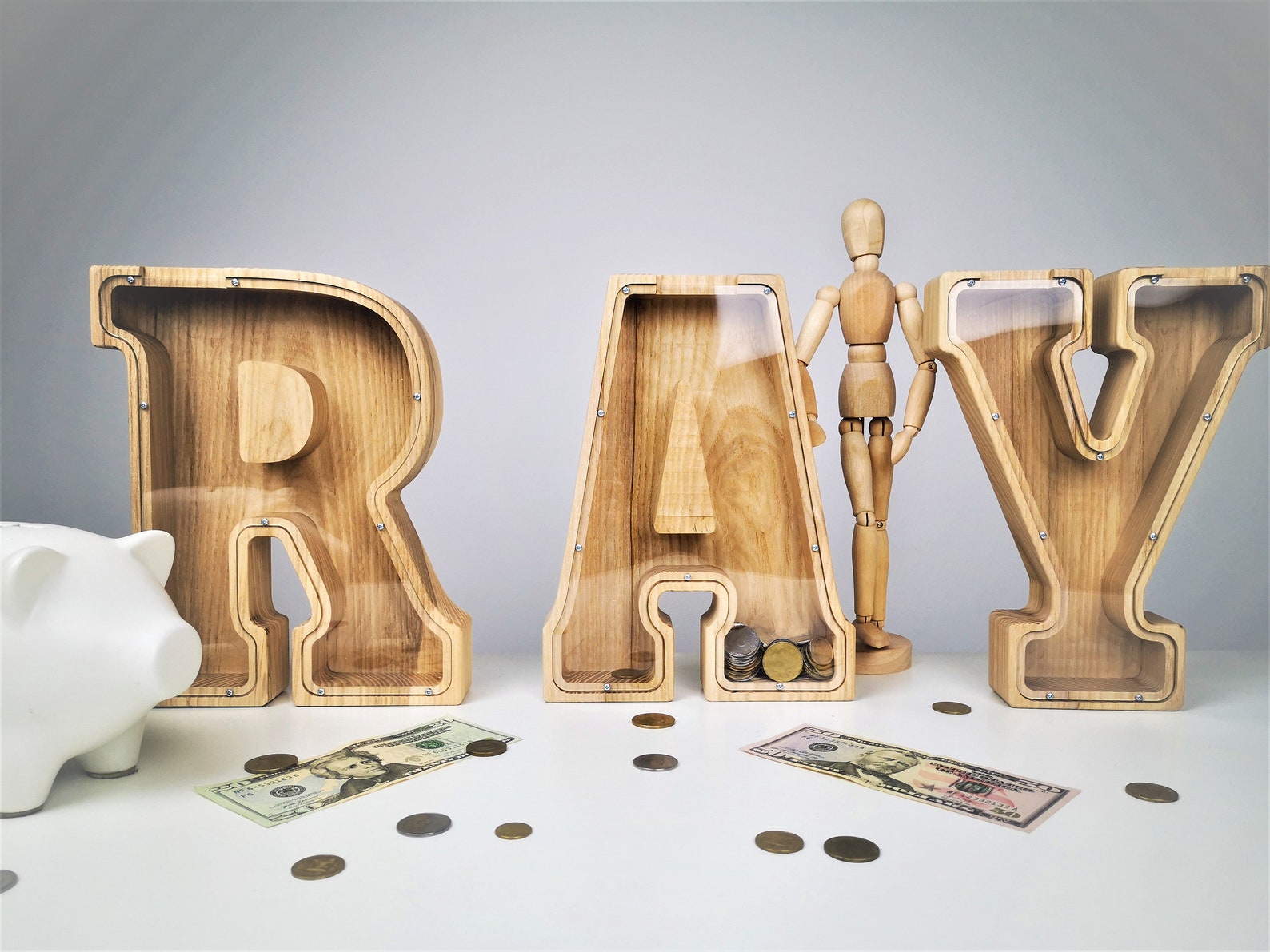 Personalized Baby Piggy Bank for Girl and Boy Nursery Decor | Etsy