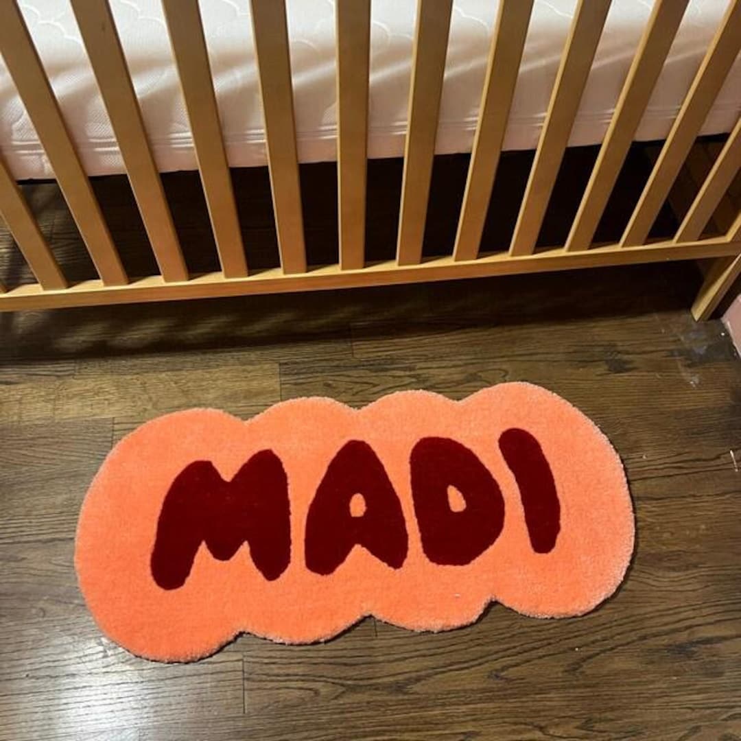 Custom Tufted Rugs Name Area Carpet, Personalized Name Cool Rugs ...