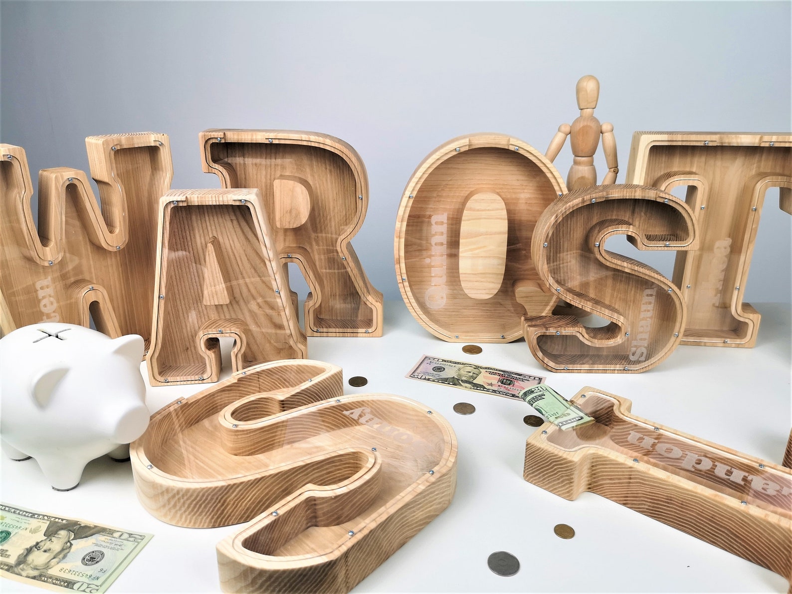 Personalized Money Box Wooden Coin Bank for Boys Piggy Bank - Etsy