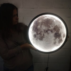Lunar Wall Lamp, Your Own Full Moon at Home, Night Light Moon Wall ...