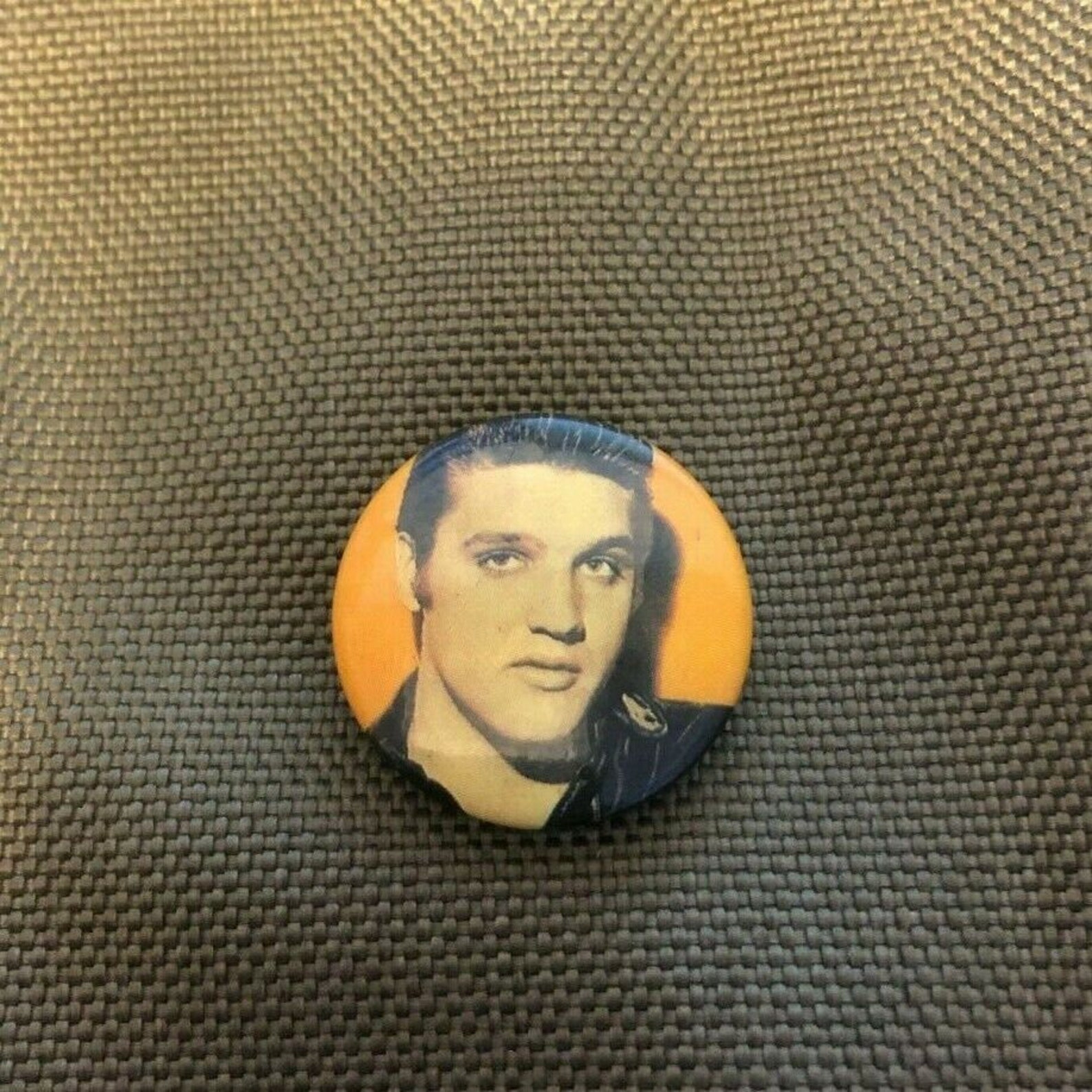 Elvis Presley Button Badge Pin Pinback Vintage 1 Round Etsy