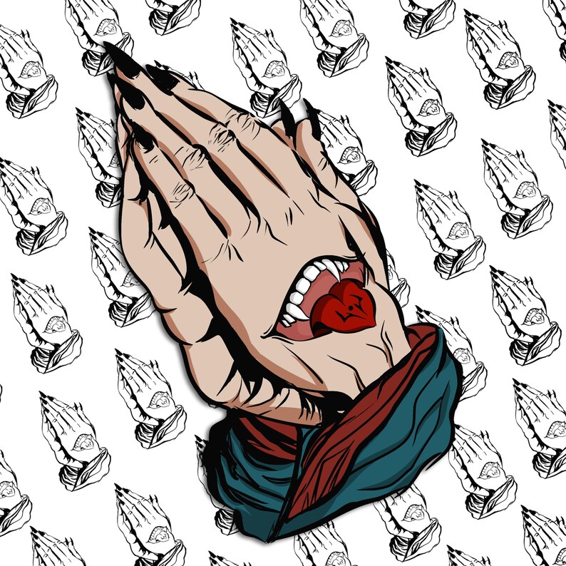 SUKUNA Praying Hands Stickers | Unique Anime Stickers - Etsy