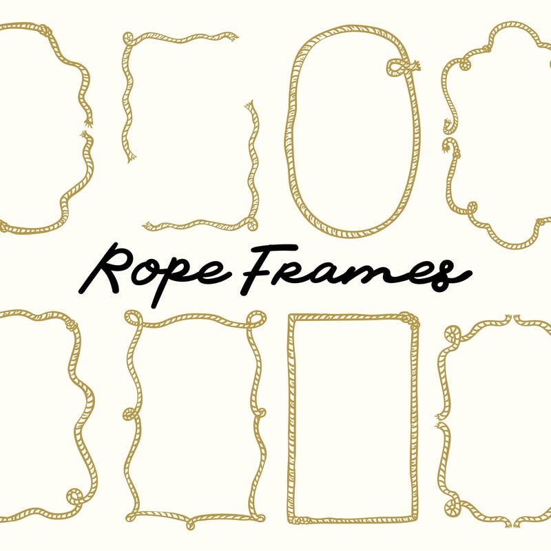 Rope Shapes Svg - Etsy