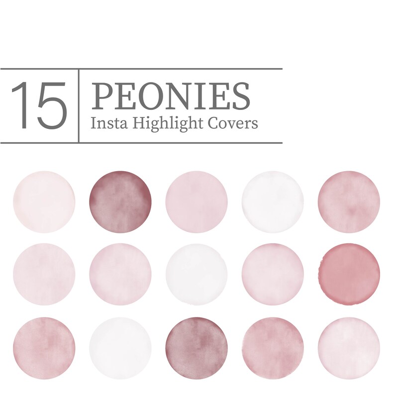 15 Watercolor PNG + JPG Insta Highlights, Insta Covers, Watercolor ...