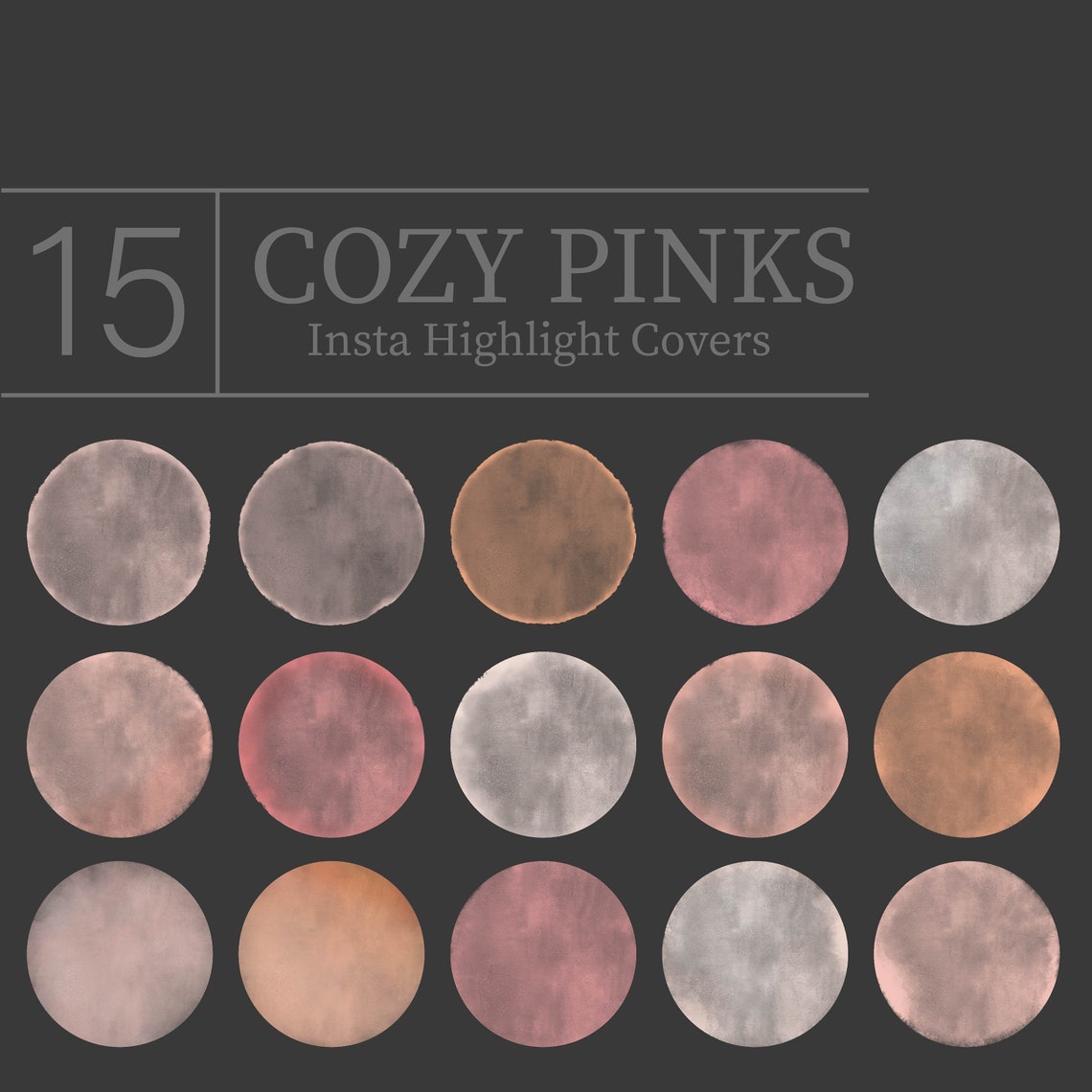15 Watercolor PNG + JPG Insta Highlights, Insta Covers, Watercolor ...