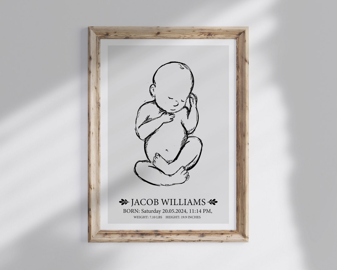 Newborn Baby Poster Digital Download - Etsy
