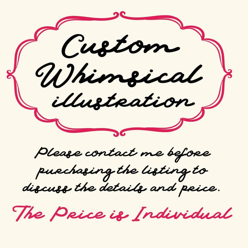 Custom Whimsical Illustration, Hand-drawn Quirky Style, - Etsy