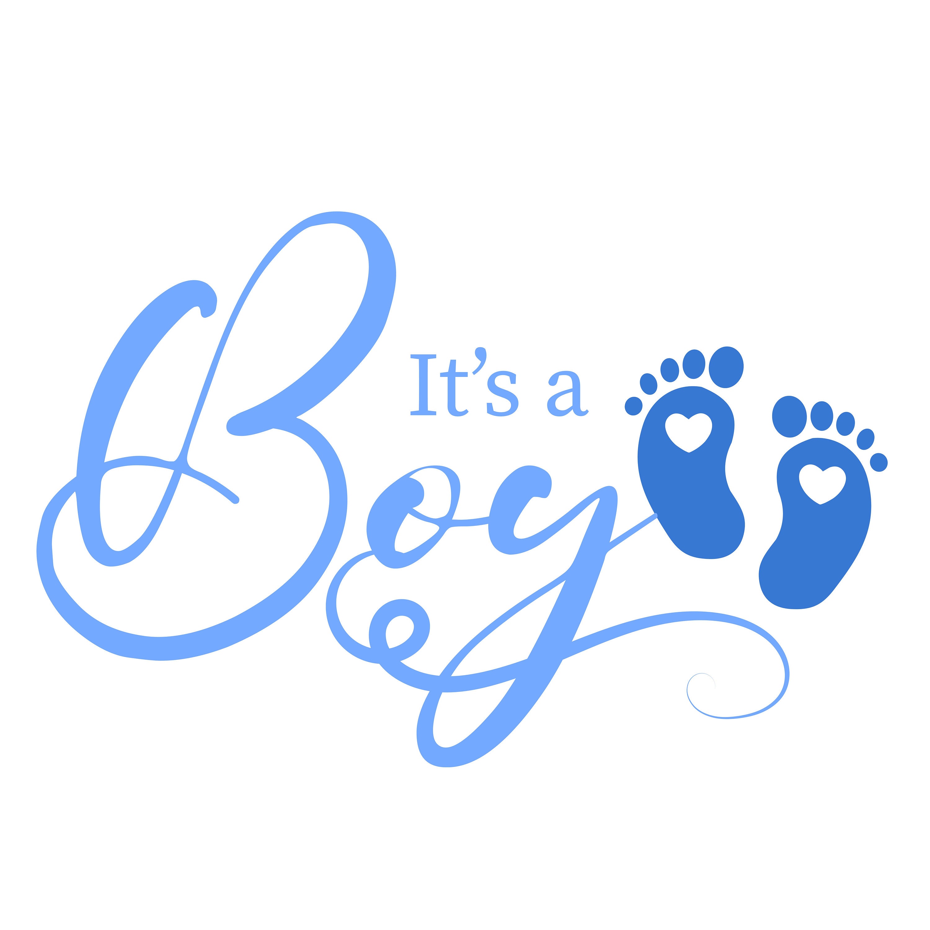 It's a Boy , Digital Files, Baby Boy Announcement Clipart Digital Files, Svg, Png, Eps, Jpg - Etsy