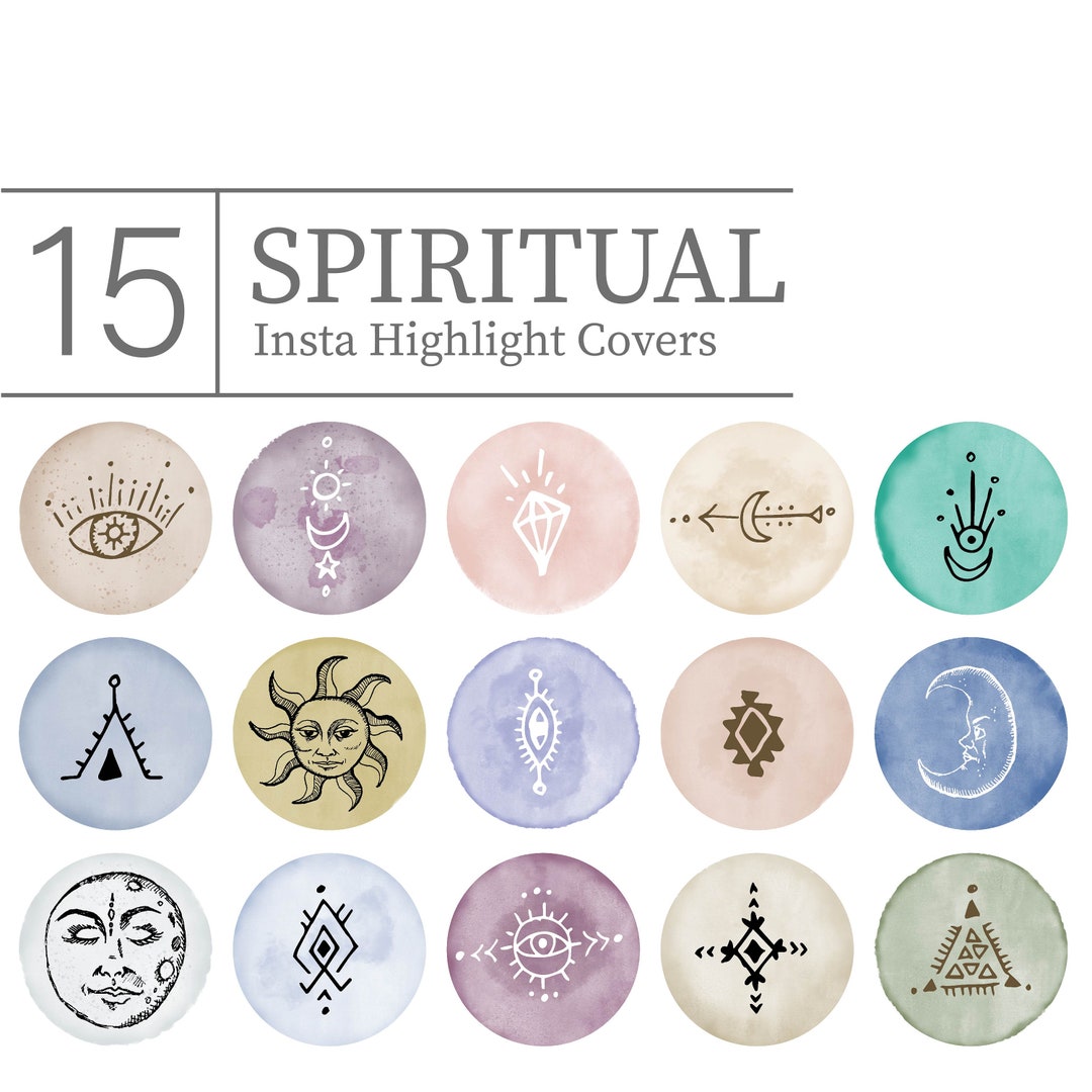 15 Watercolor PNG + JPG Insta Highlights, Insta Covers, Watercolor ...