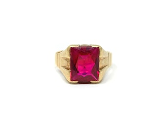 Mens ruby ring | Etsy
